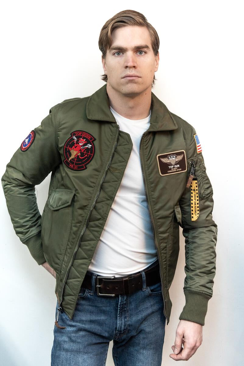 TOP GUN® CWU-45 Flight Jacket With Patches – Downunder Pilot Shop Australia