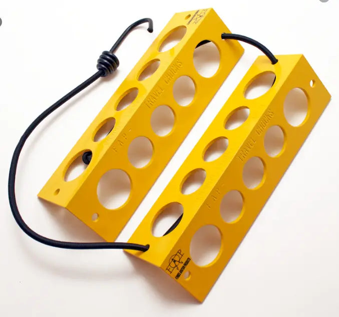 Large Aircraft Travel Chocks Yellow Powder-Coated – Downunder Pilot ...