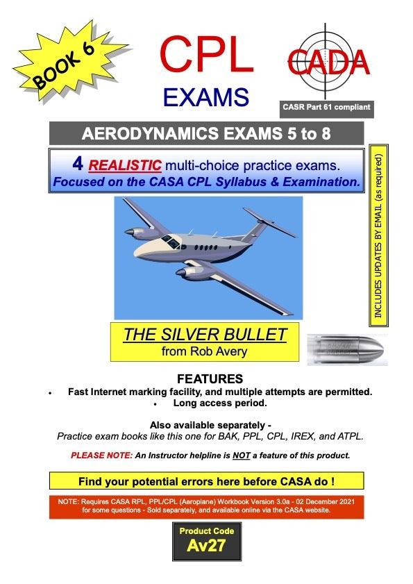 CPL Aerodynamics Exams 5 to 8 - Rob Avery – Downunder Pilot Shop Australia
