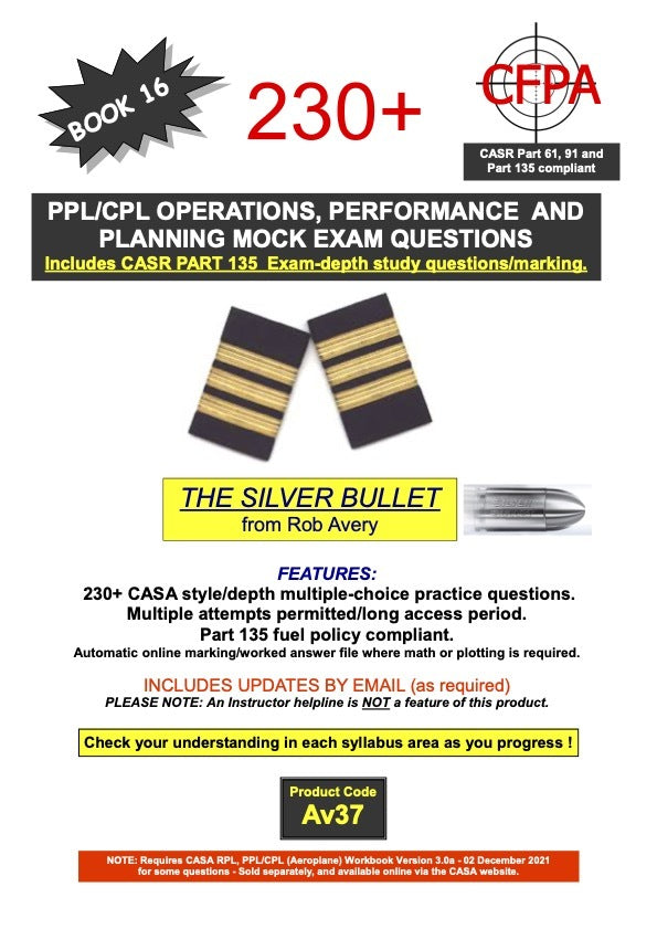 PPL/CPL Performance 230+ Questions - Rob Avery – Downunder Pilot Shop ...