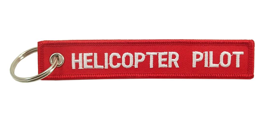 Helicopter Pilot Key Tag | Embroidered Aviation Keyring – Downunder ...