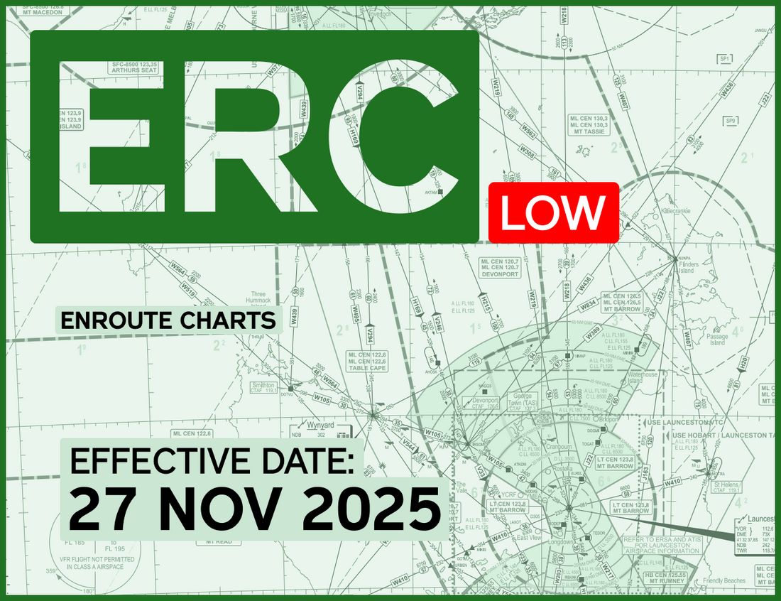 Australia ERC Low Charts | FL200 En Route Maps – Downunder Pilot Shop ...