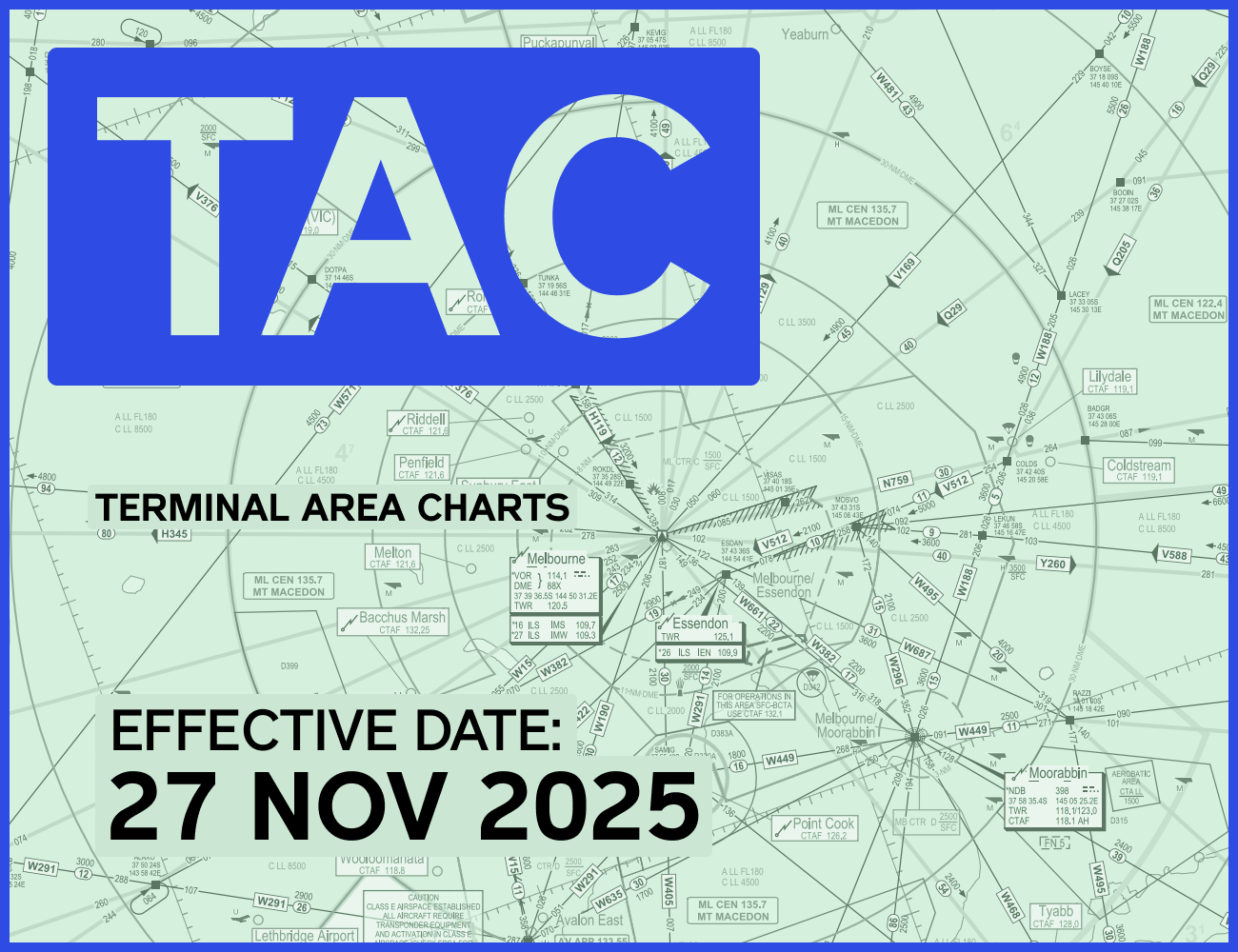 Australian TAC Terminal Area Charts for Pilots – Downunder Pilot Shop ...