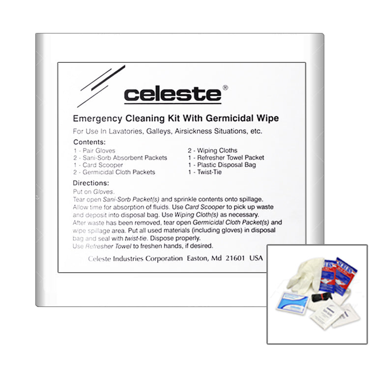 Celeste Emergency Cleaning Kit for Aircraft Travel – Downunder Pilot ...