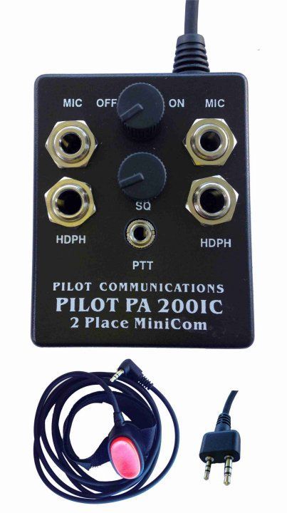 Pilot PA200-IC Portable Intercom – Downunder Pilot Shop Australia